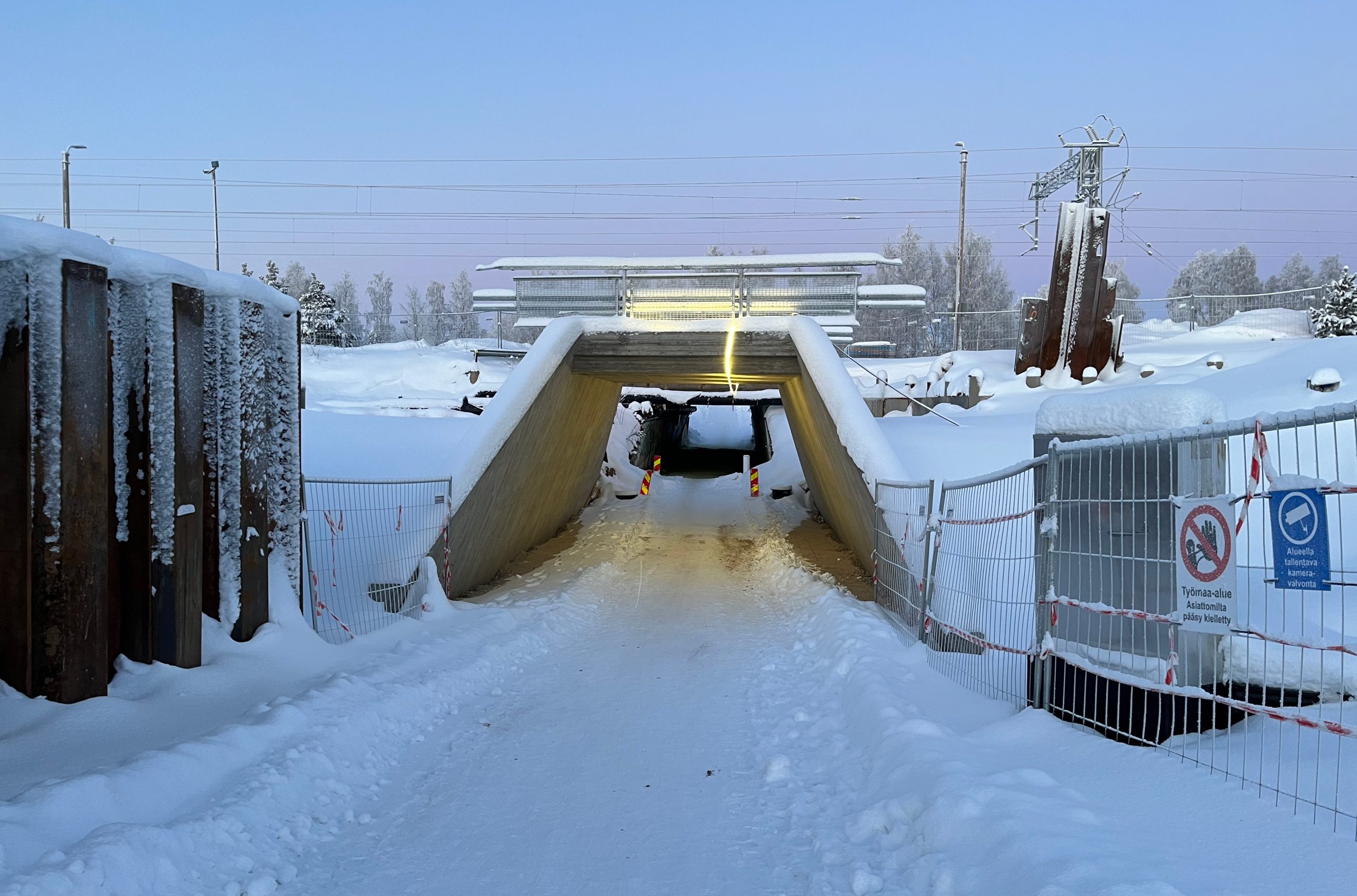 Tieurakan eteneminen sulkee taas juna-aseman alikulun keväällä - Pyhäjärven Sanomat