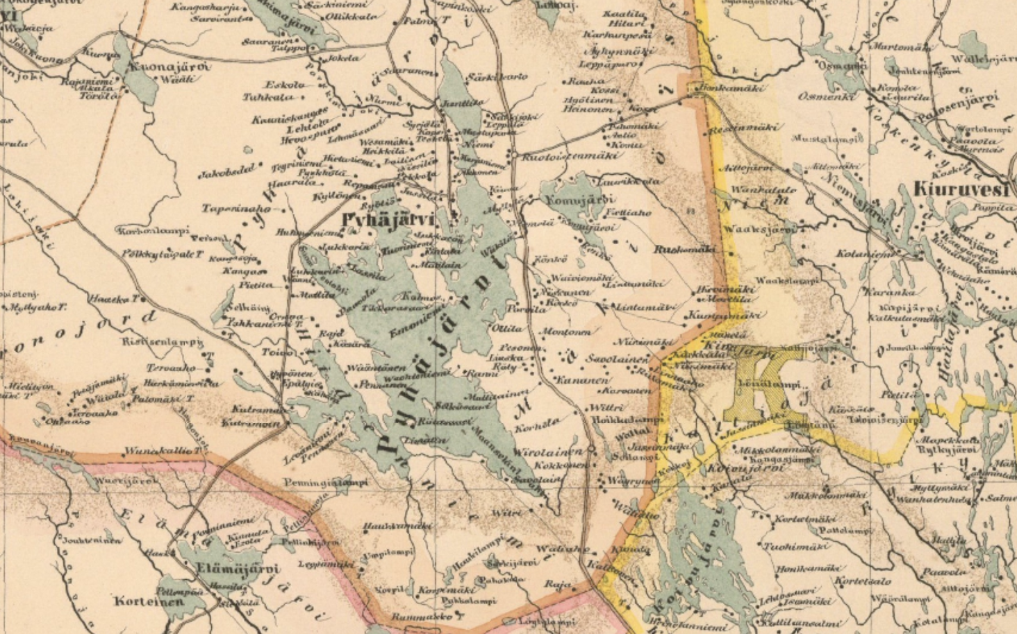 Tutustu Pyhäjärven historiaan vanhojen karttojen ja ilmakuvien avulla ...